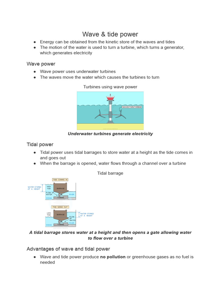 Energy from water | PDF | Hydroelectricity | Power Station
