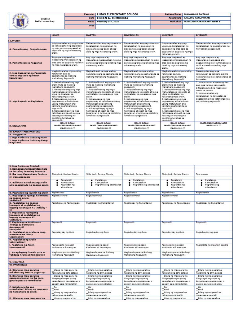 Q3-Week9-Dll-Ap 2 | PDF