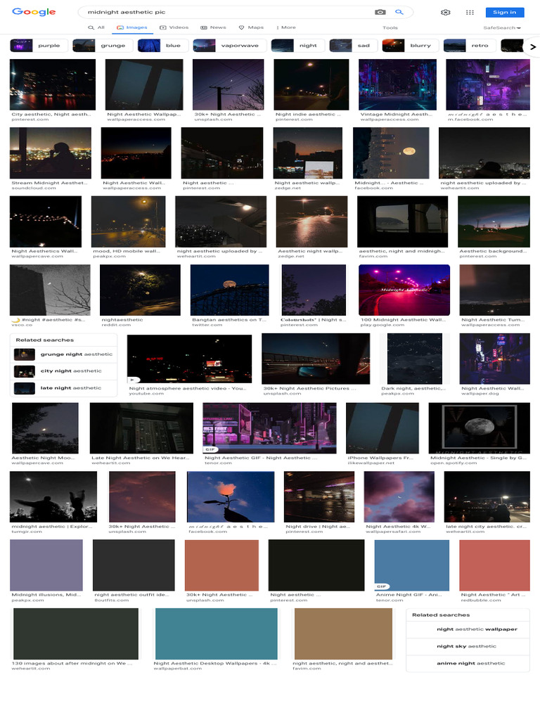 Midnight Aesthetic Pic - Google Search | PDF