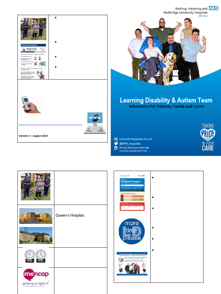 The Learning Disability Autism Team Leaflet - Patients Family Carers ...