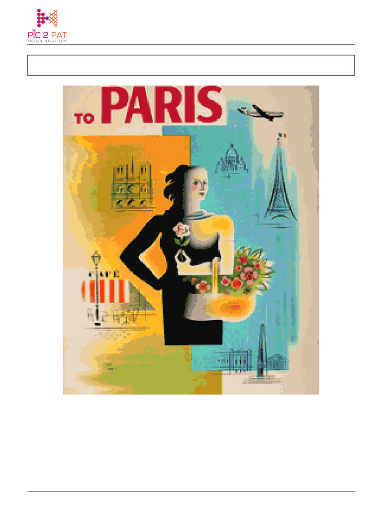 Pan Am Paris Cross Stitch Pattern | PDF