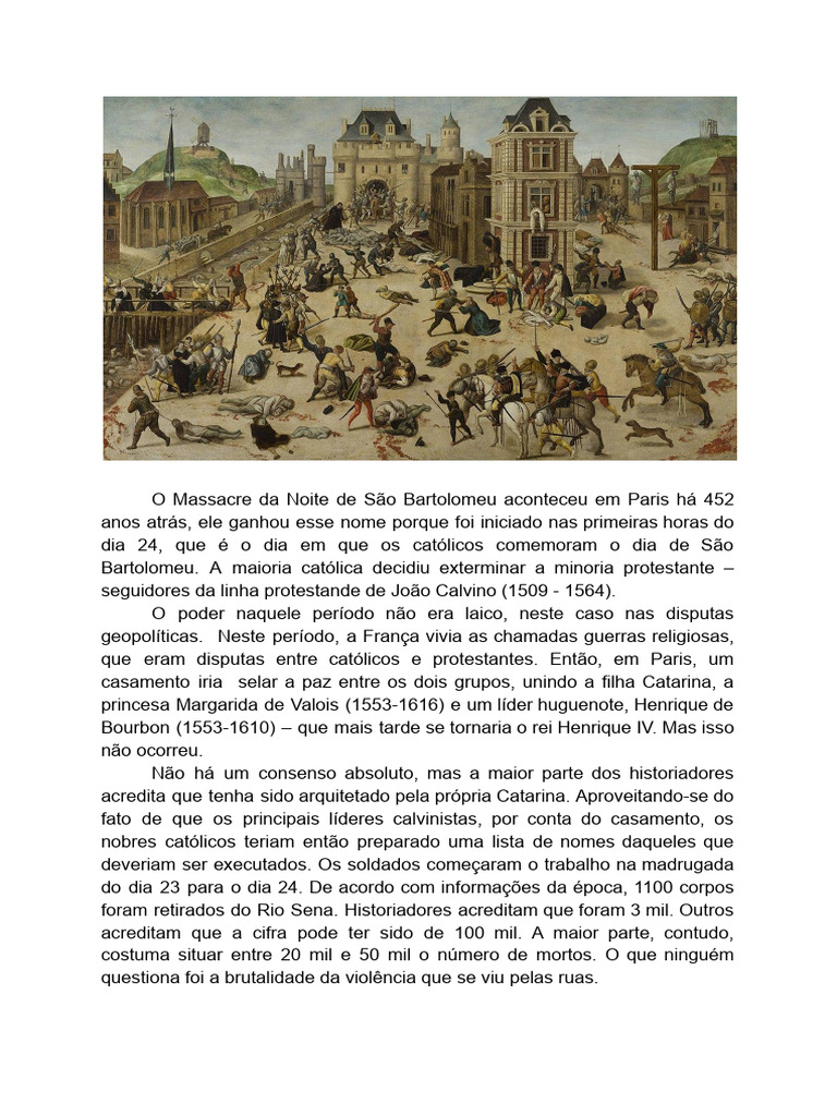 Massacre Da Noite de São Bartolomeu | PDF