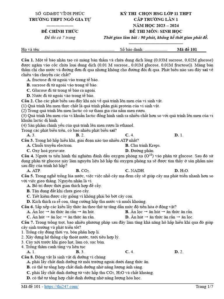 1.ĐỀ TK 07-SI10 | PDF