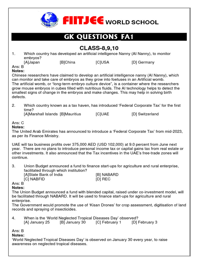 GK QUESTION | PDF