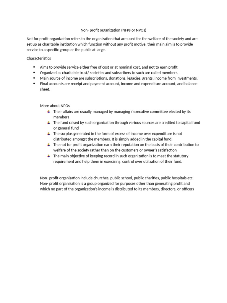 Non Profit Organization | PDF