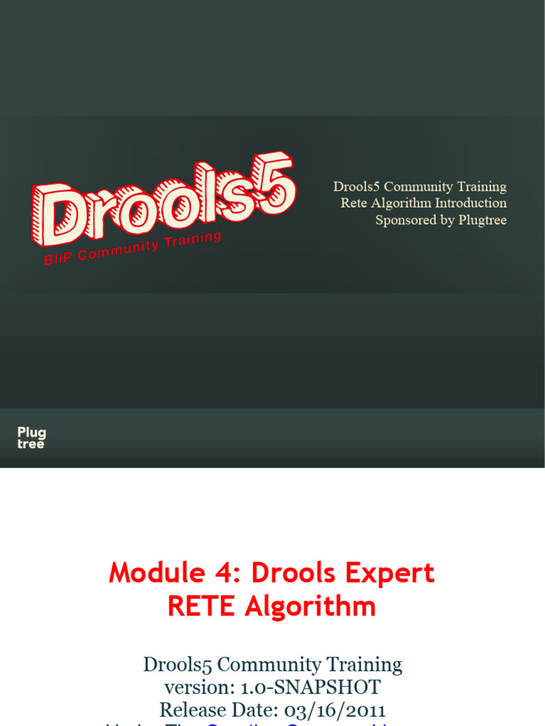 05 Drools5 Community Training Module 4 Drools RETE | PDF