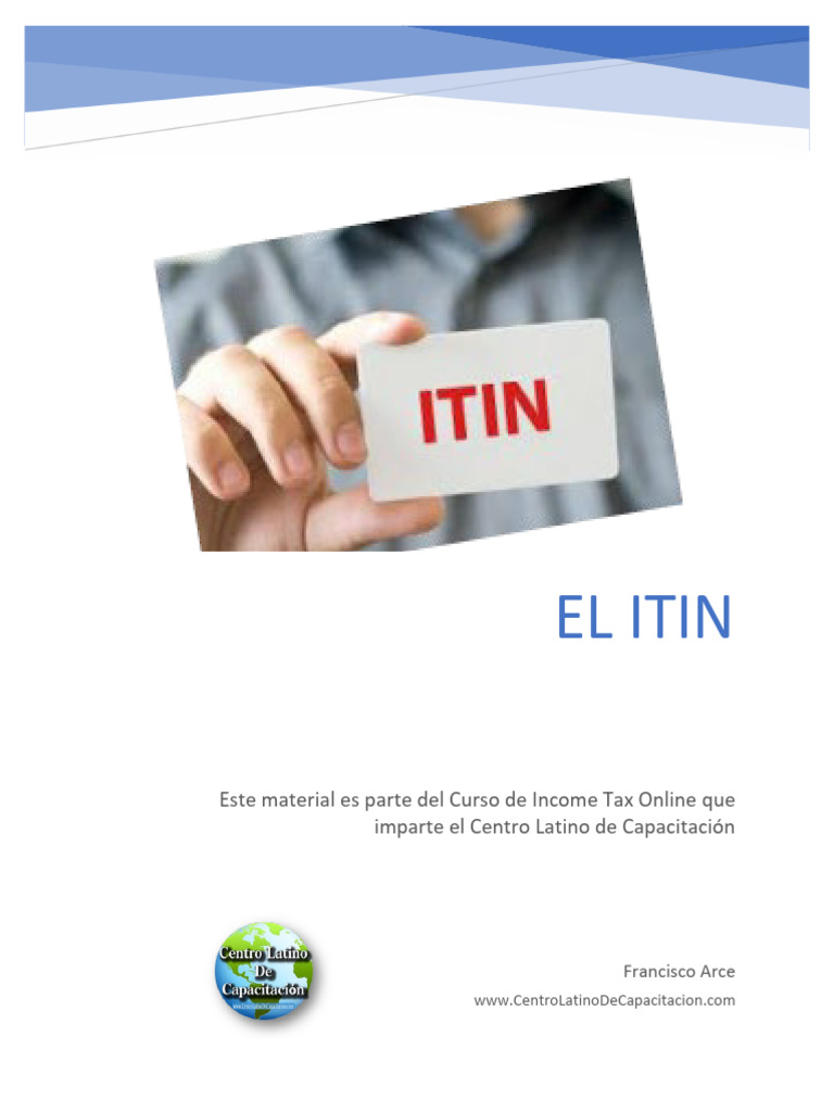 El ITIN | PDF | Número de seguridad social | Economía de los Estados Unidos