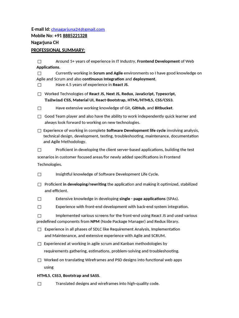 Naukri NAGARJUNA (5y 1m) | PDF | Systems Architecture | Web Development