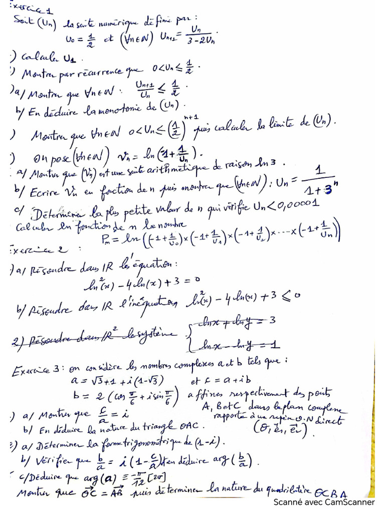 Exam Blanc 2 S1 | PDF