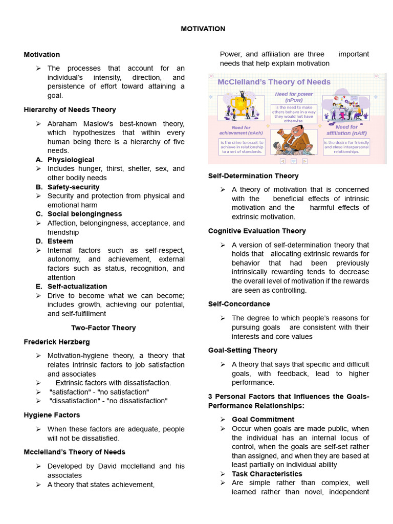 Motivation | PDF | Motivational | Motivation