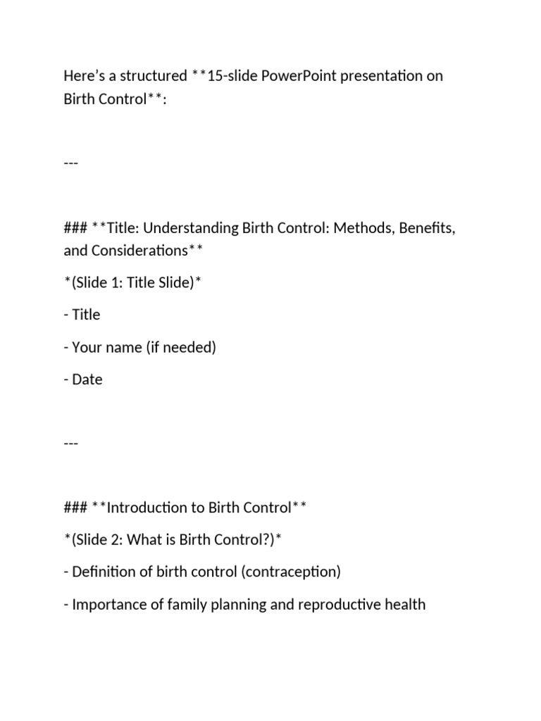 Understanding Birth Control | PDF