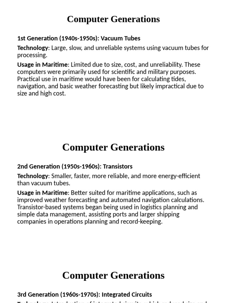 Computer Generations | PDF | Artificial Intelligence | Intelligence (AI) & Semantics
