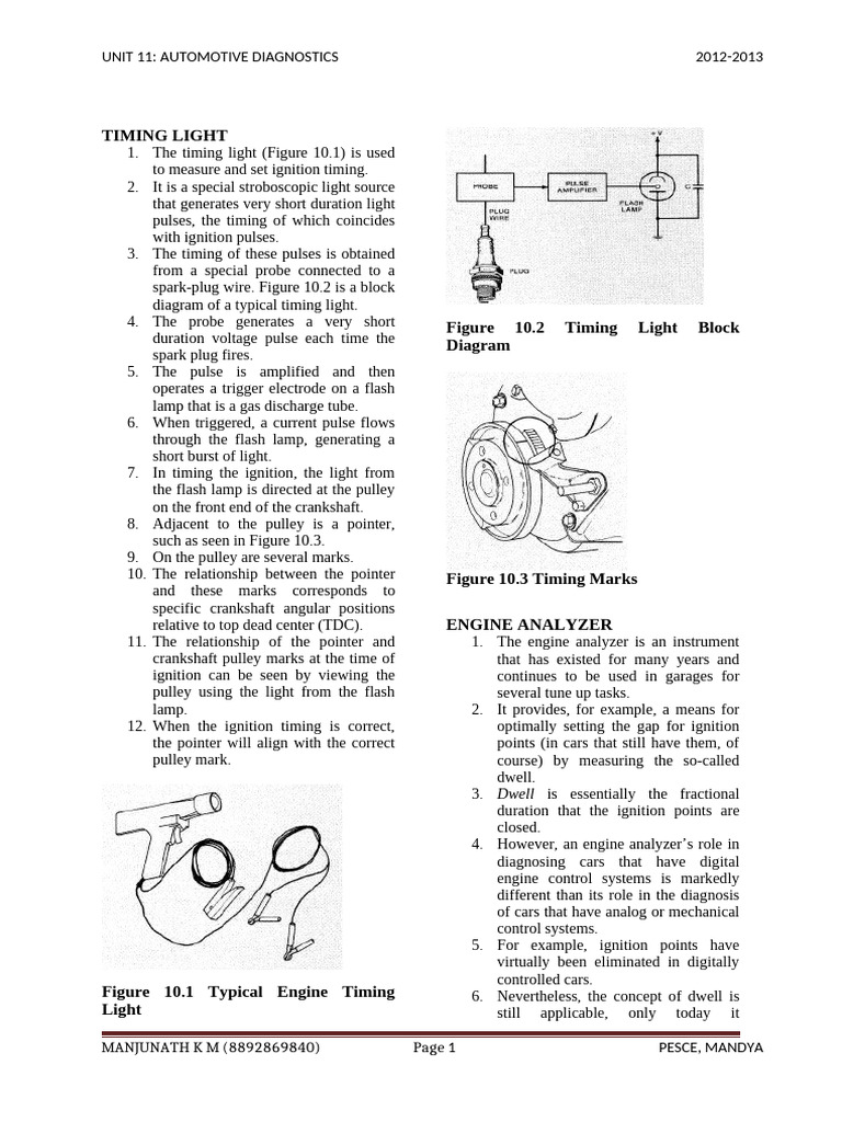 Lesson11(Diagnostics) | PDF | Flash (Photography) | Ignition System