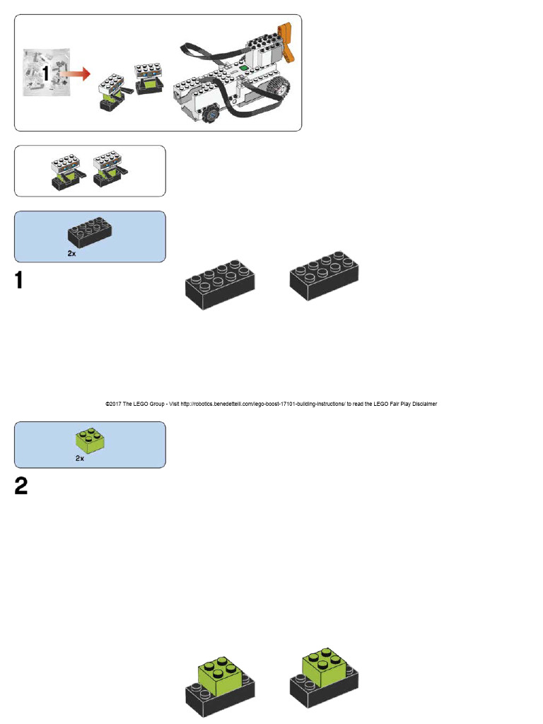 LEGO BOOST 17101 Getting Started Vehicle BI | PDF