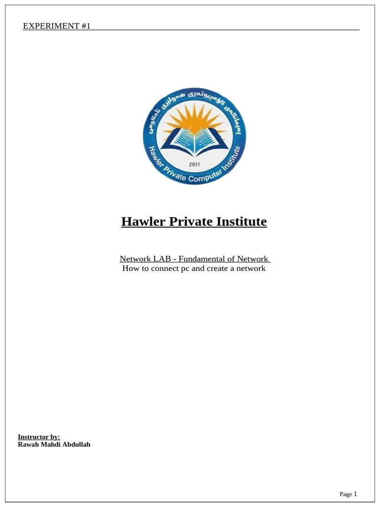 lab_part1 | PDF | Ip Address | Router (Computing)