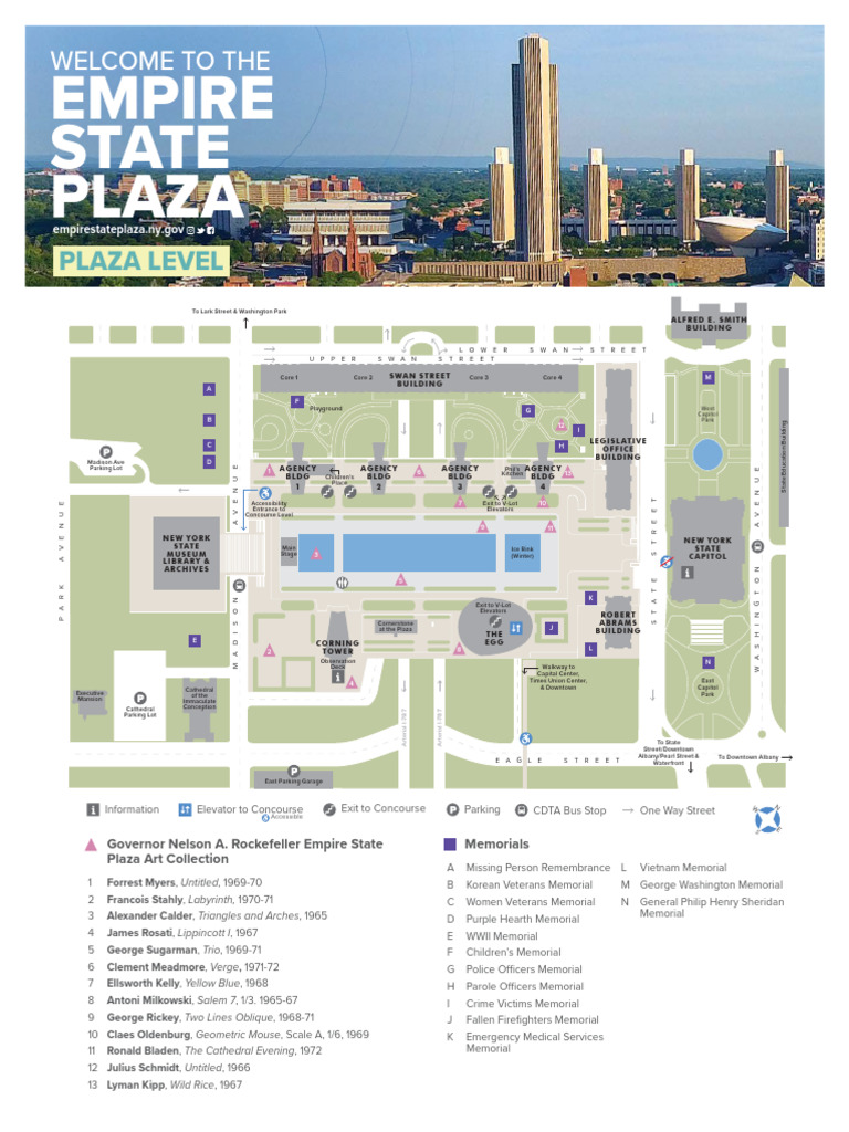 Plaza Level Map | PDF | American Art | American Artists
