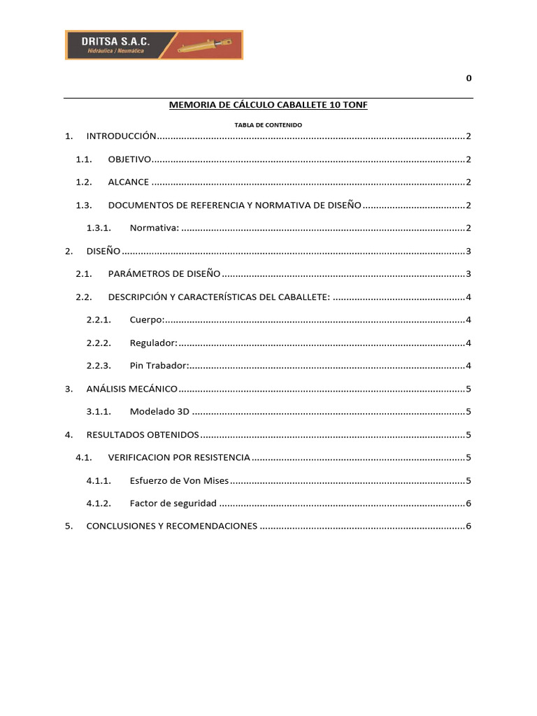 Memoria de Cálculo Caballete 10 Tonf | PDF | Acero | Diseño