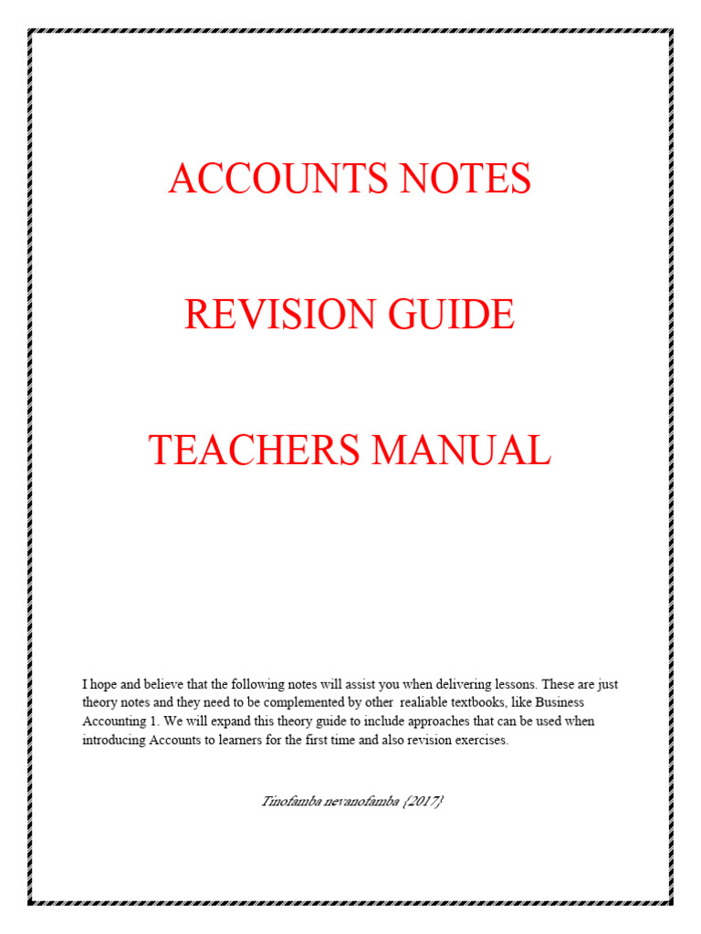'O' Level - ACCOUNTS NOTES | PDF | Debits And Credits | Depreciation