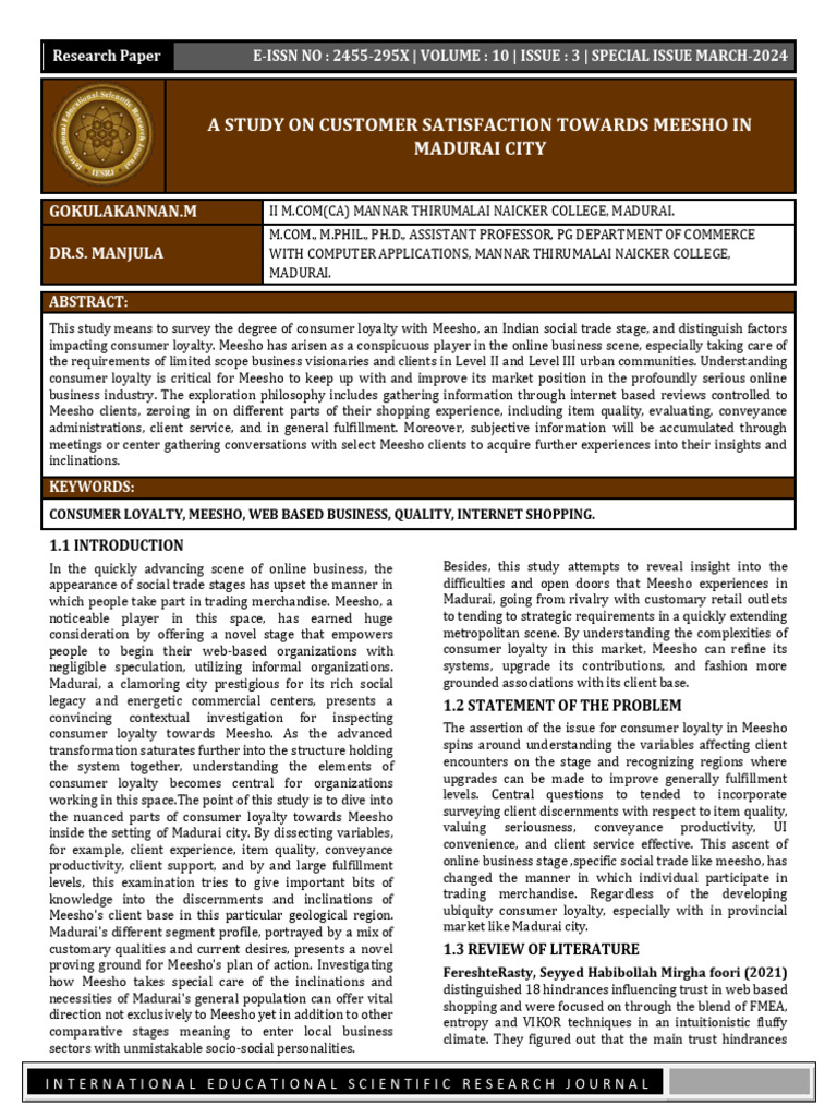 77. PAPER - 77 | PDF | Data | Customer Satisfaction