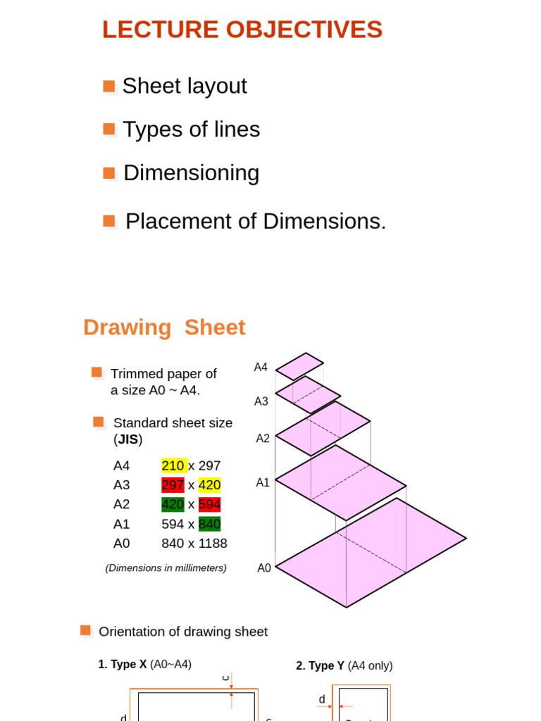 engineering drawing 02 lines - dimensioning | PDF | Geometry