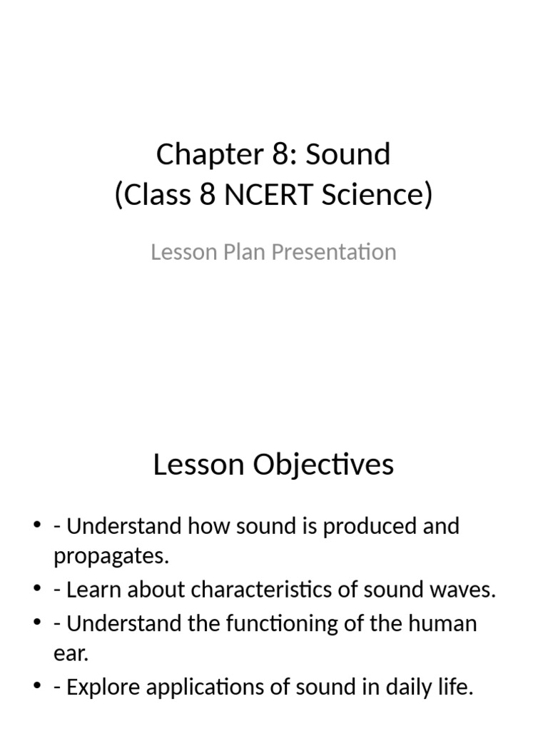 Sound Chapter8 Presentation | PDF