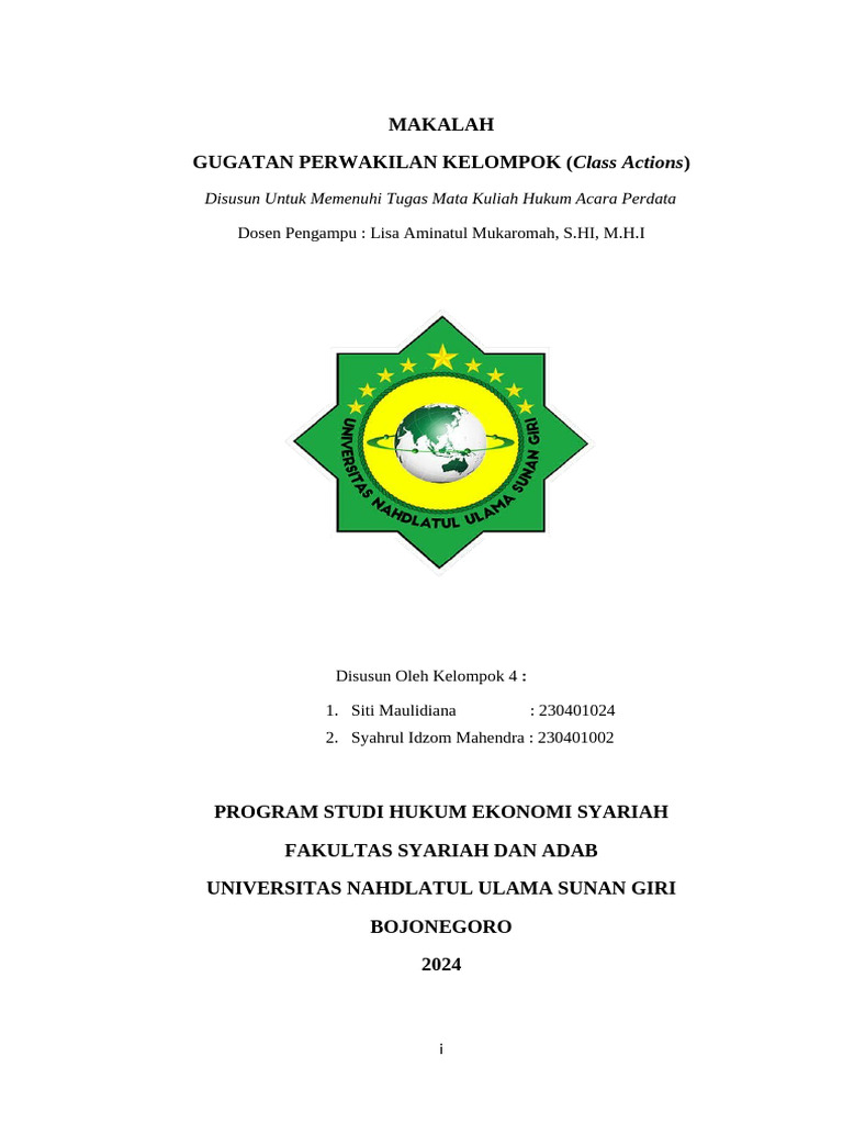 MAKALAH Hukum Acara Perdata Kel 04-1 - 3 | PDF