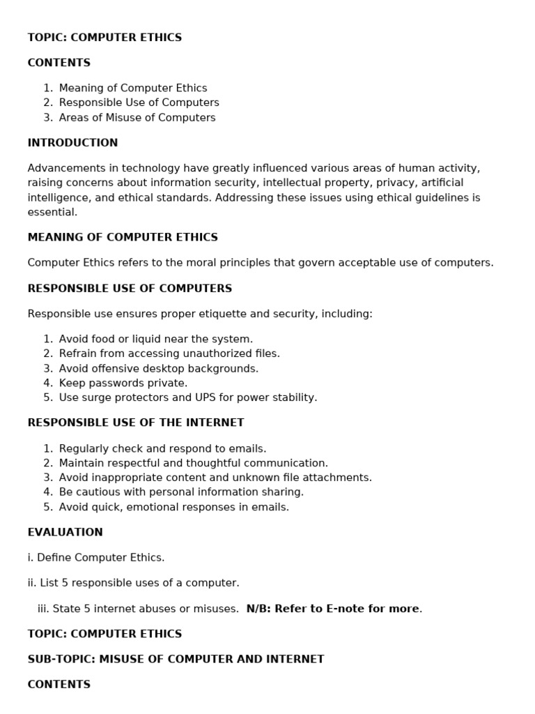 JSS 2 Computer Lesson Notes | PDF | Graphics | Icon (Computing)