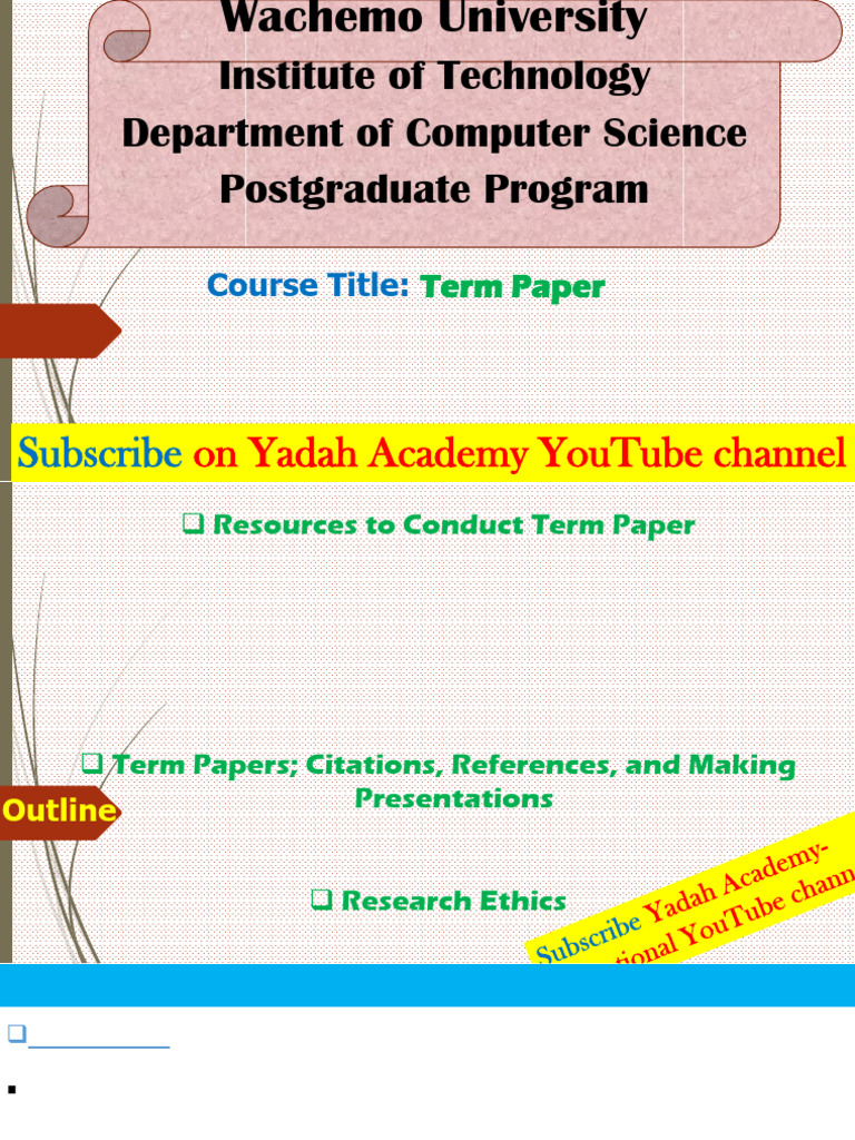 2024 - Term - Paper Digital - Resources | PDF | Plagiarism | Artificial Intelligence