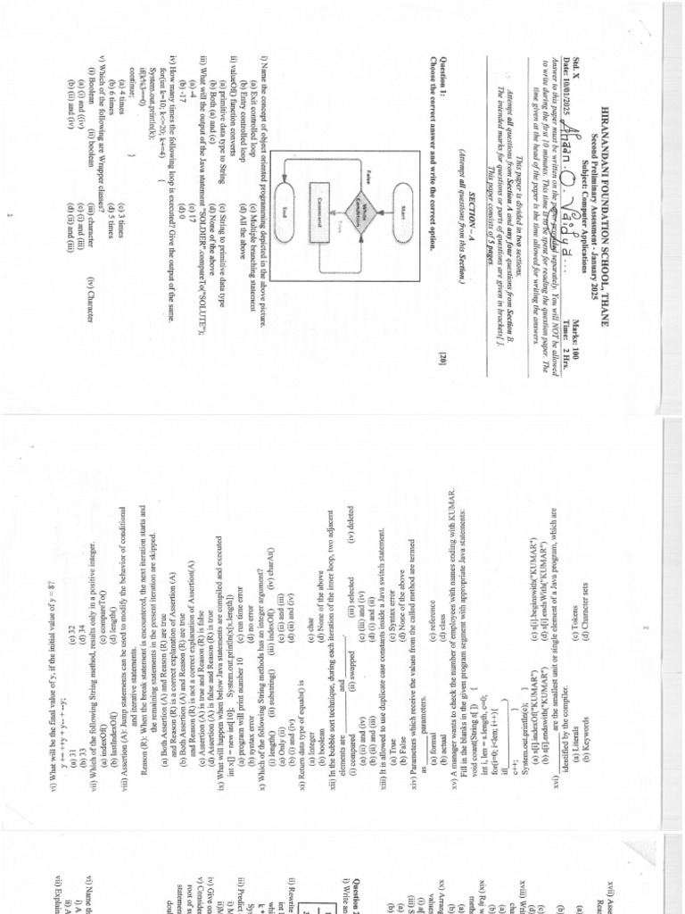 Computer Application HFS Thane 2025 Prelims | PDF