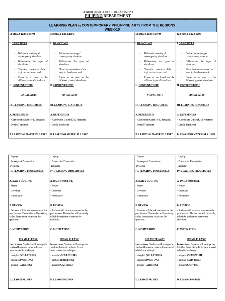 Visual-Arts Week 2 4TH Quarter | PDF | Fine Art | Collage