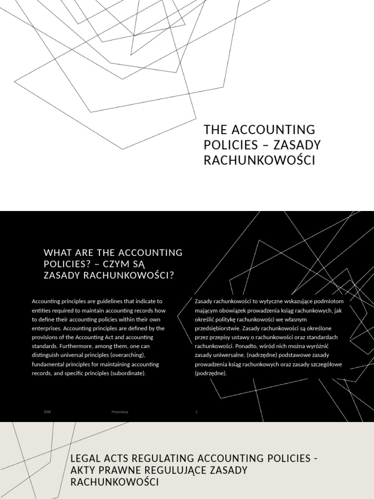 The Accounting Policies - Zasady Rachunkowości | PDF