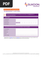 Reimbursement Claim Form PDF | PDF | Patient | United Arab Emirates
