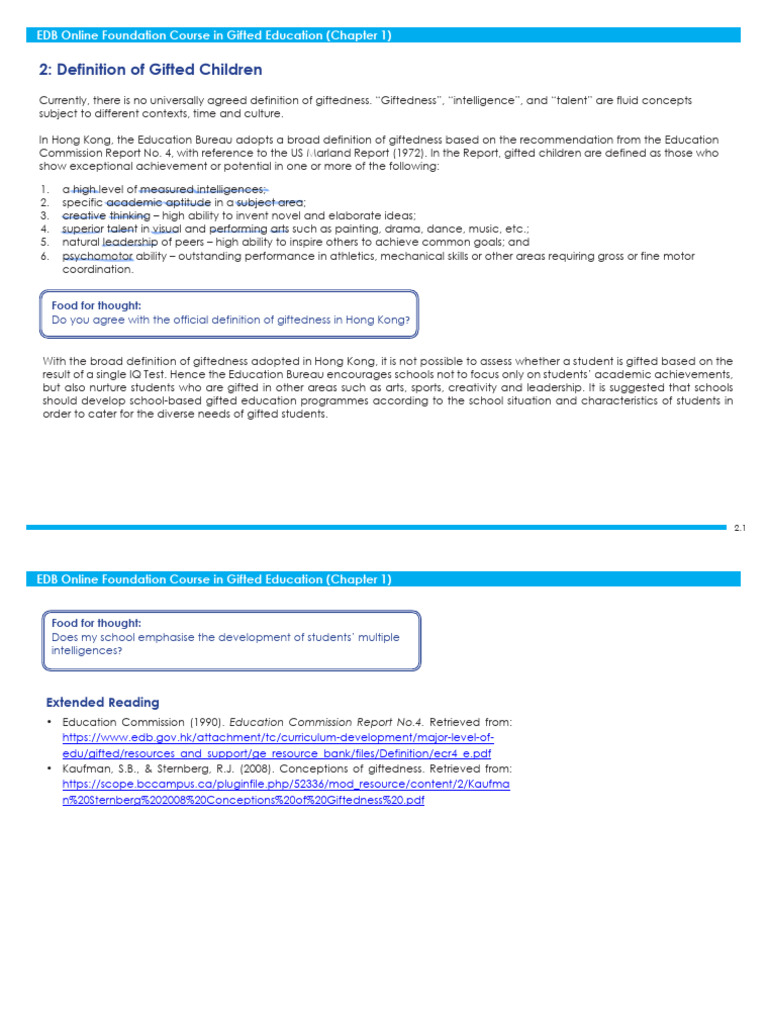 1-2-Definition of Gifted Children | PDF | Gifted Education | Cognition