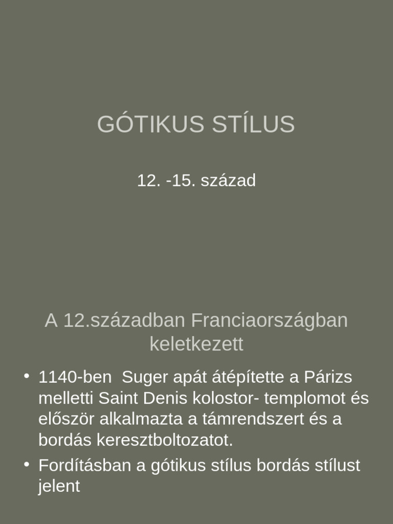 Gótika | PDF
