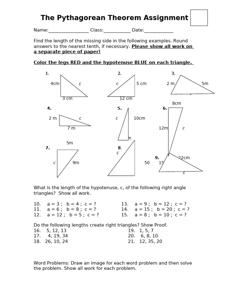 pythagorean_theorem_find_c_square | PDF | Geometry | Mathematics