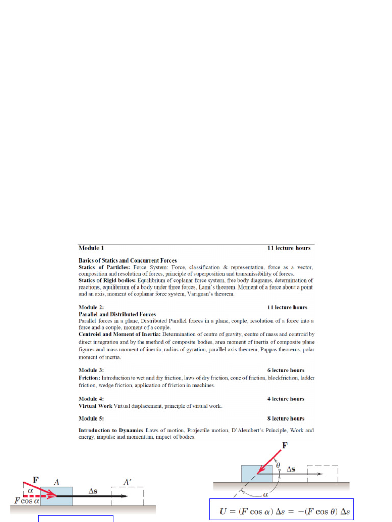 Module 4 - Engineering Mechanics | PDF | Force | Physical Phenomena