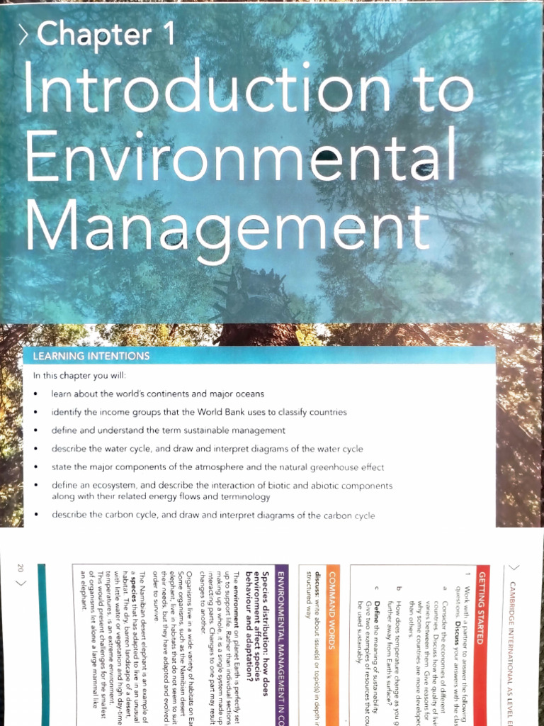 libro EM chapter 1 | PDF | Natural Environment | Ecosystem