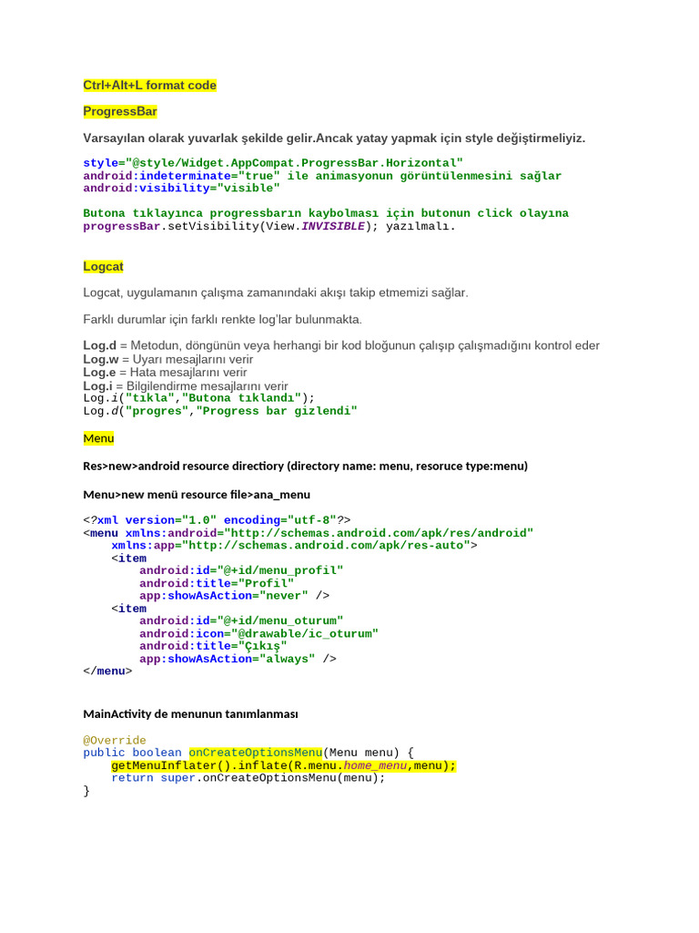 Mobil Uygulamalar 2. Dönem | PDF