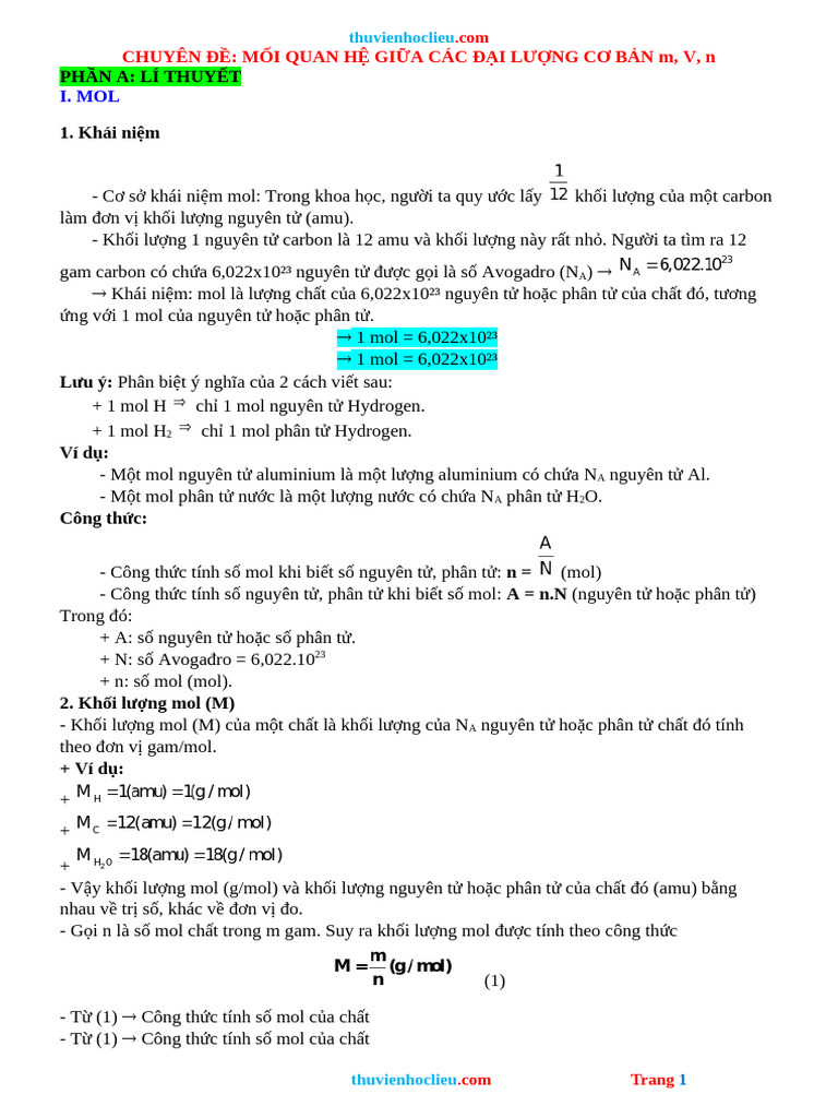 Chuyen de 5 MOI QUAN HE MNV | PDF