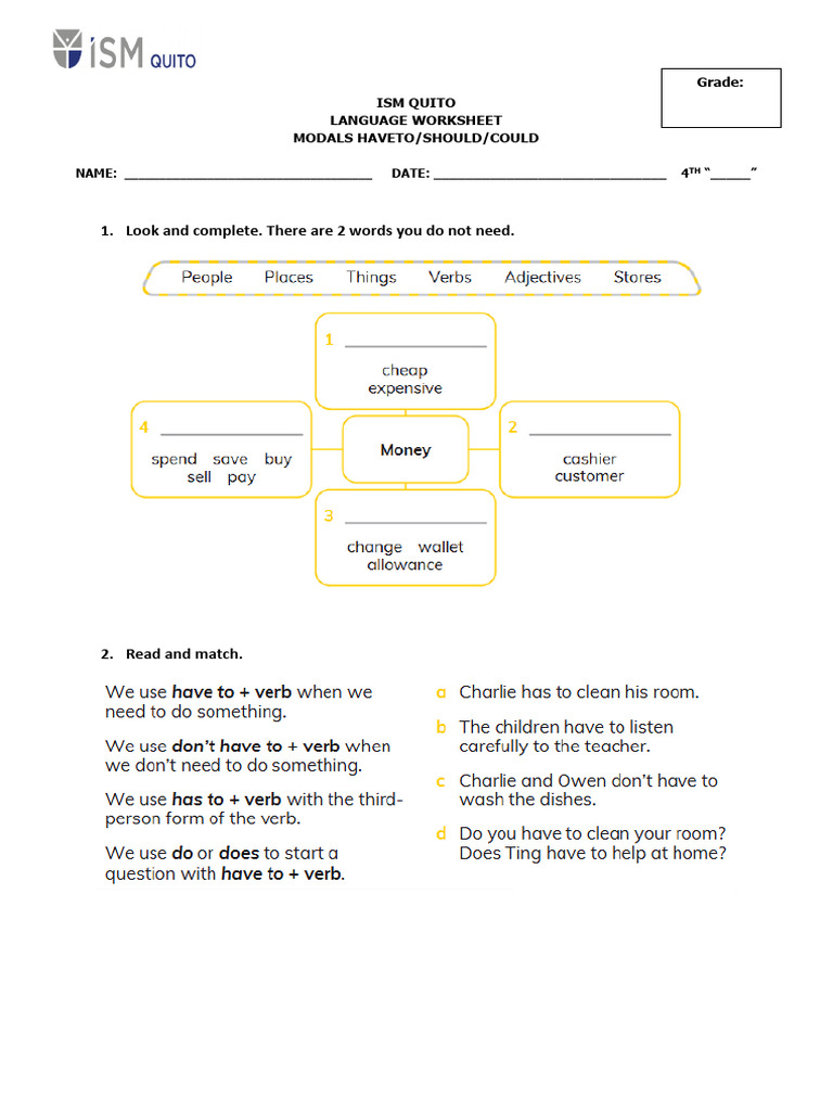 Modals Worksheet 1-3841736533669 | PDF