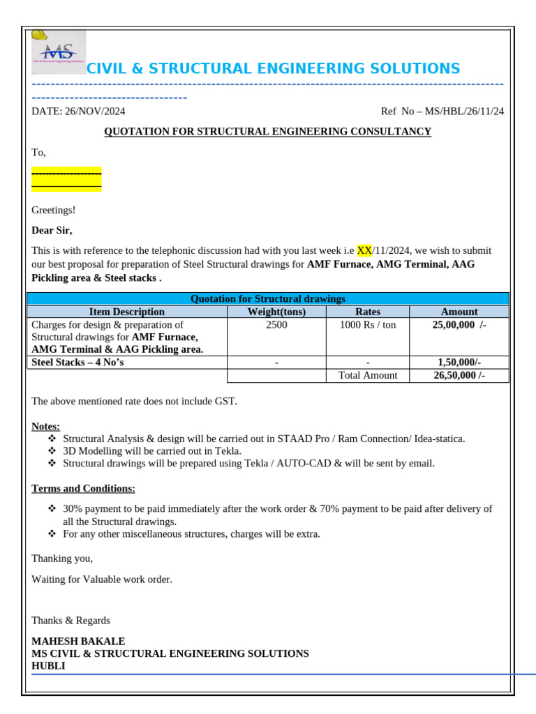 AMF.AMG,AAG QUOTATION | PDF