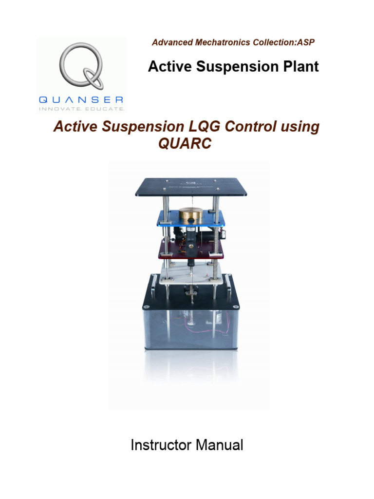 Active Suspension Control Lab Manual | PDF | Control Theory | Matrix ...
