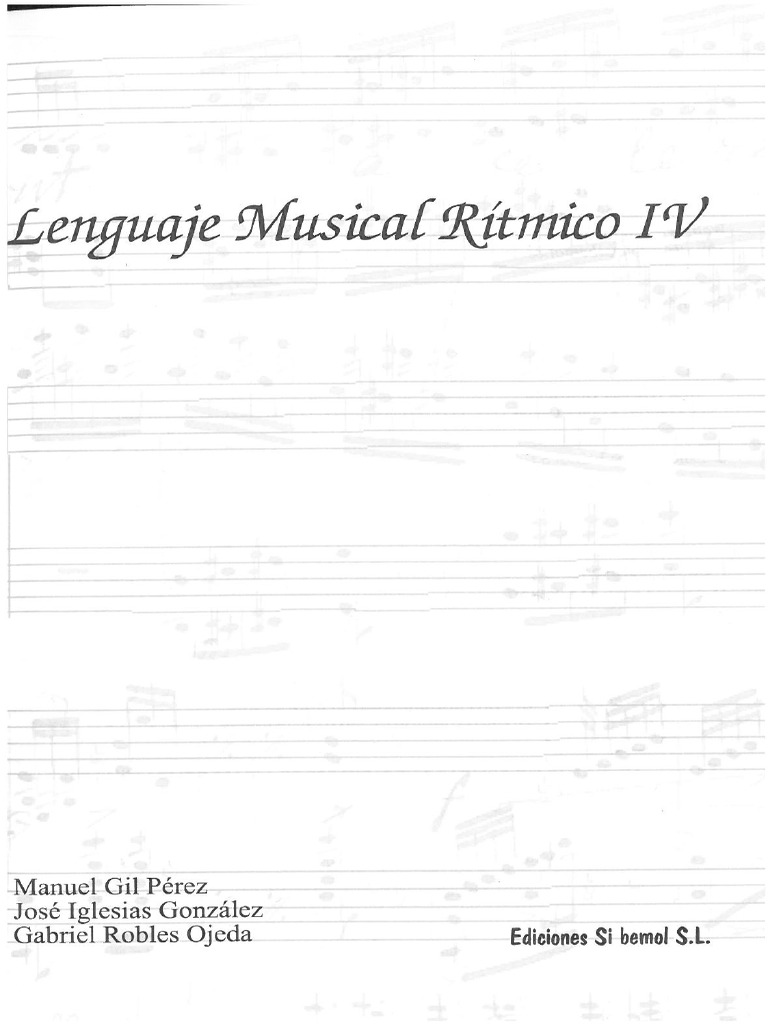 Lenguaje Musical. Rítmico Iv. - Si Bemol | PDF