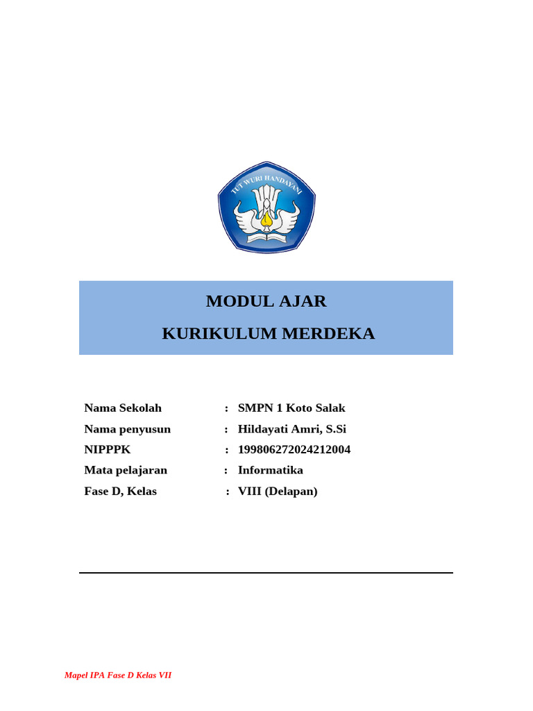 Modul Ajar Hilda FIX | PDF