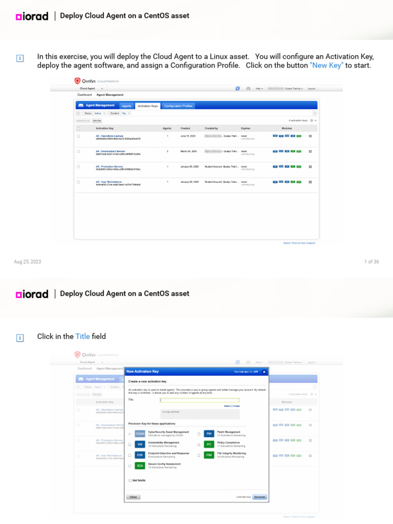 Deploy Cloud Agent on CentOS Linux | PDF | Cloud Computing | Operating ...