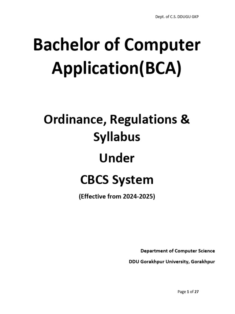 BCA_CBCS | PDF | Databases | Class (Computer Programming)