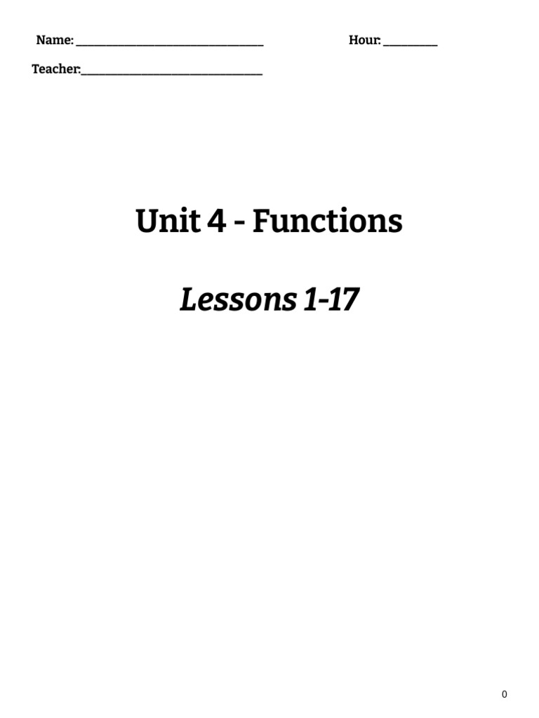 Functions and Their Representations Guide | PDF | Function (Mathematics ...