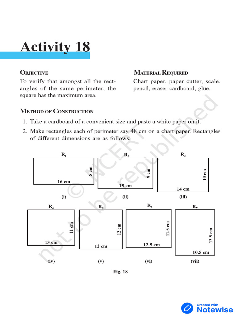 Math Activity 18 19 | PDF | Area | Integral