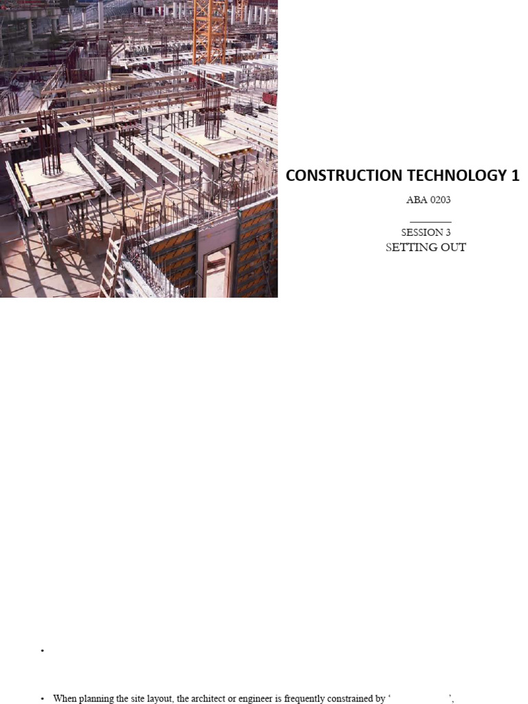 Setting Out Tools for Construction | PDF