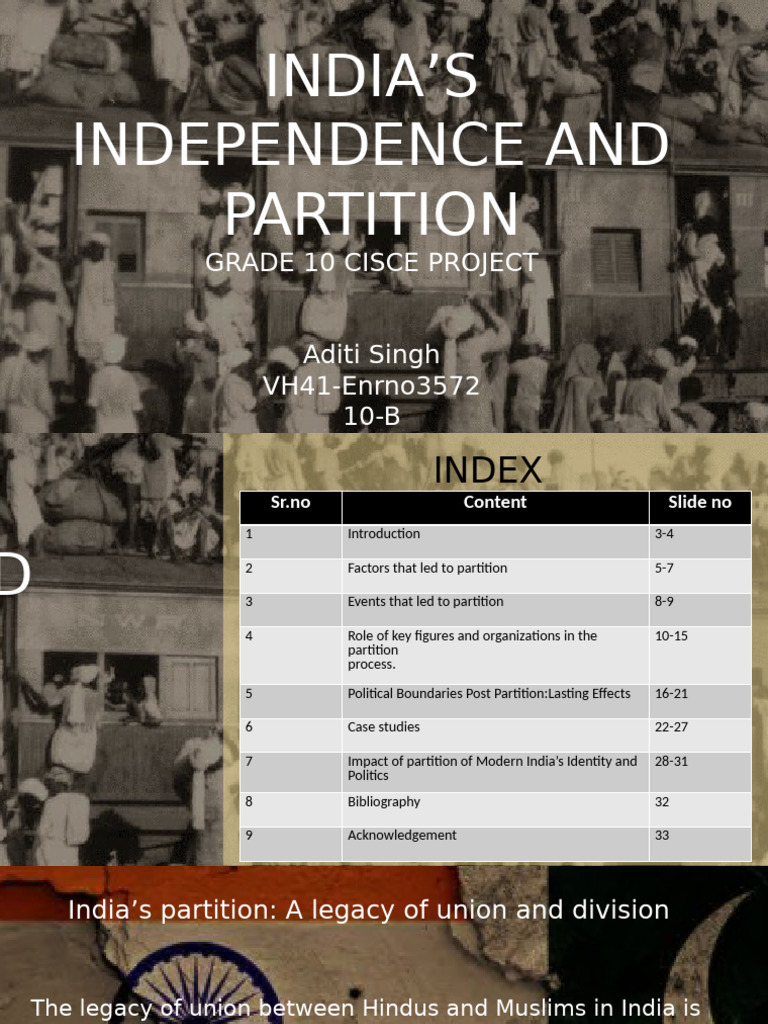 India’s Independence and Partition Analysis | PDF | Partition Of India ...